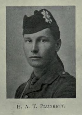 Lieutenant, Havelock Arthur Terence Plunkett (19) – Killed in Action ...