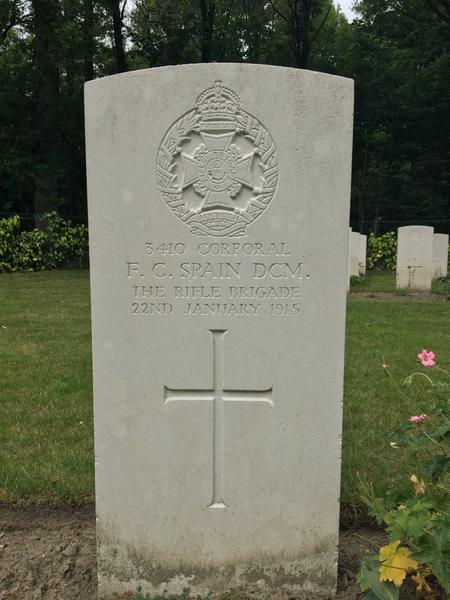 Acting-Corporal, 3410, Frank Coram Spain D.C.M. (24) – Killed In Action ...