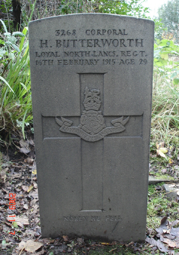 Corporal, 3268, Harold Butterworth (29) – Accidentally Killed – WW1 LIVES